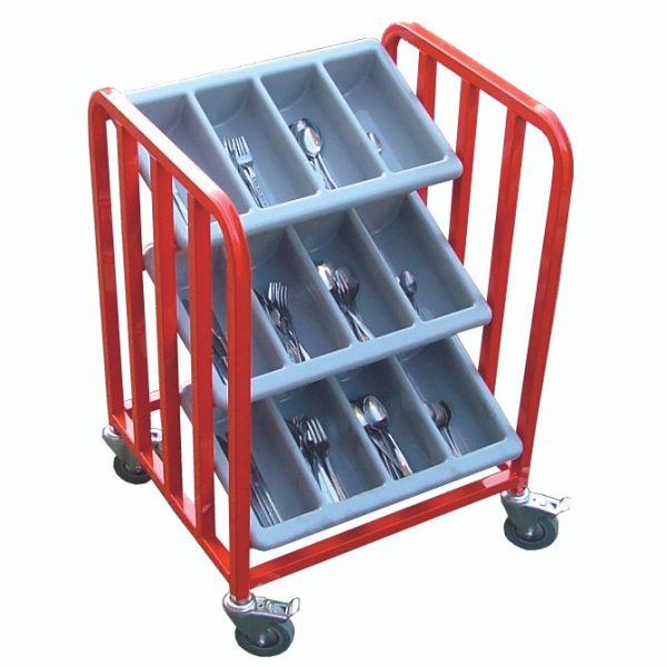 3 Tier Wheeled Cutlery Trolley 8KFJN - Norseman Direct Ltd