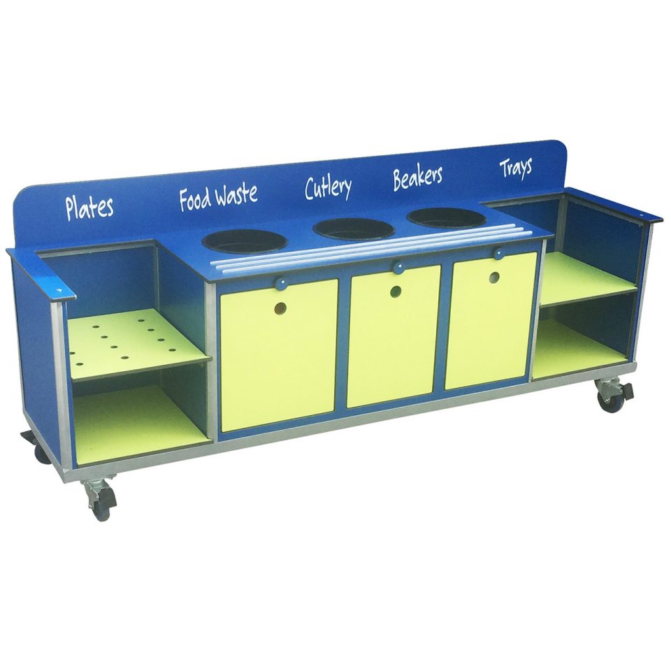 Large Stainless Steel Waste Trolley (7SSC1) - Norseman Direct Ltd